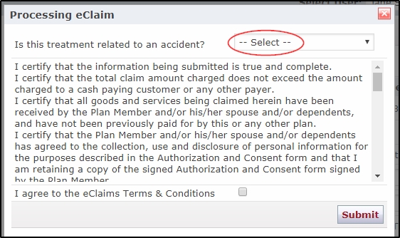 How to check out an eClaims invoice from the Month View